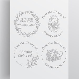 Book Embosser Personalized Library Embosser , Custom Book Embosser From ...