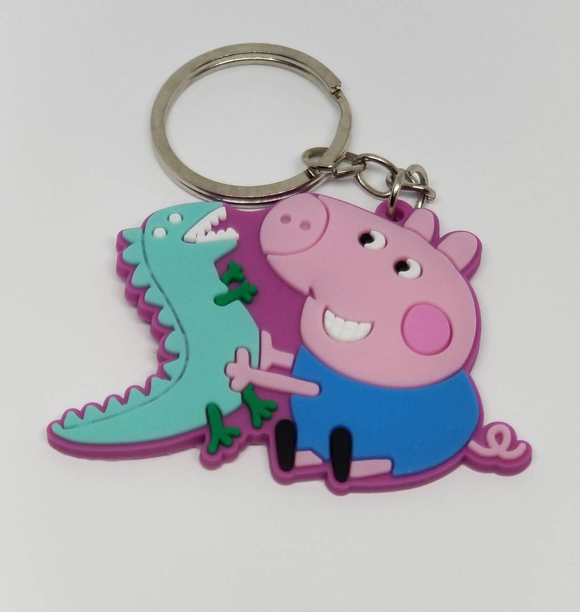 Peppa Pig George Pig Cartoon Abc Keyring Keychain Bagtag 44 - Etsy ...