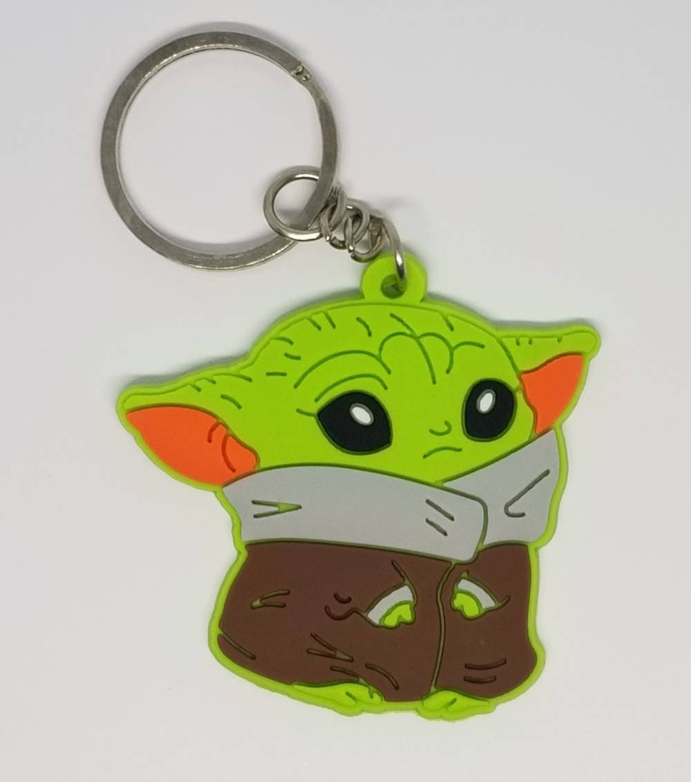 Star Wars Baby Yoda Keyring Keychain Bagtag 23 - Etsy