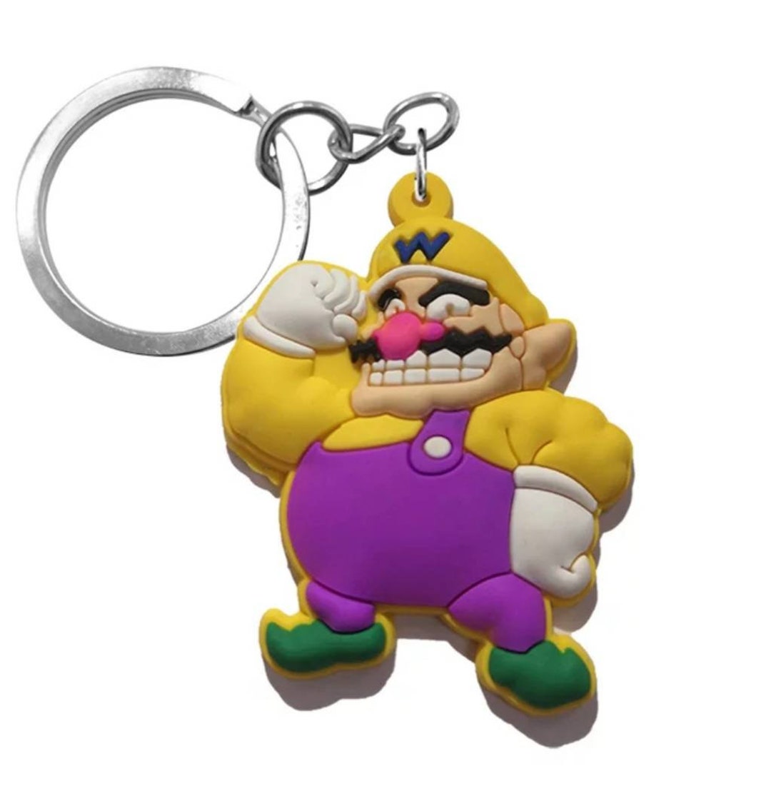 Wario Super Mario Bros Keyring Keychain Bagtag Nintendo Wii Switch Nes ...