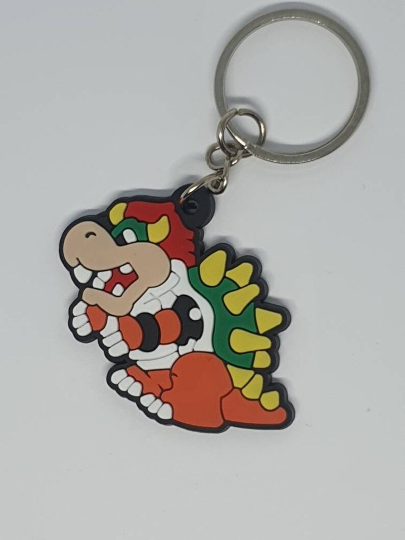 Bowser Super Mario BROS Keyring Keychain Bagtag Nintendo Snes - Etsy