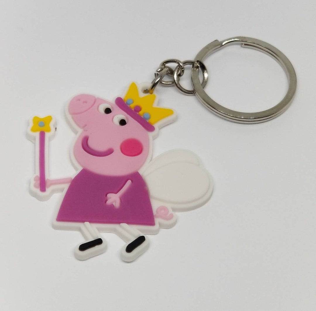 Peppa Pig Fairy Cartoon Abc Kids Keyring Keychain Bagtag 45 - Etsy ...