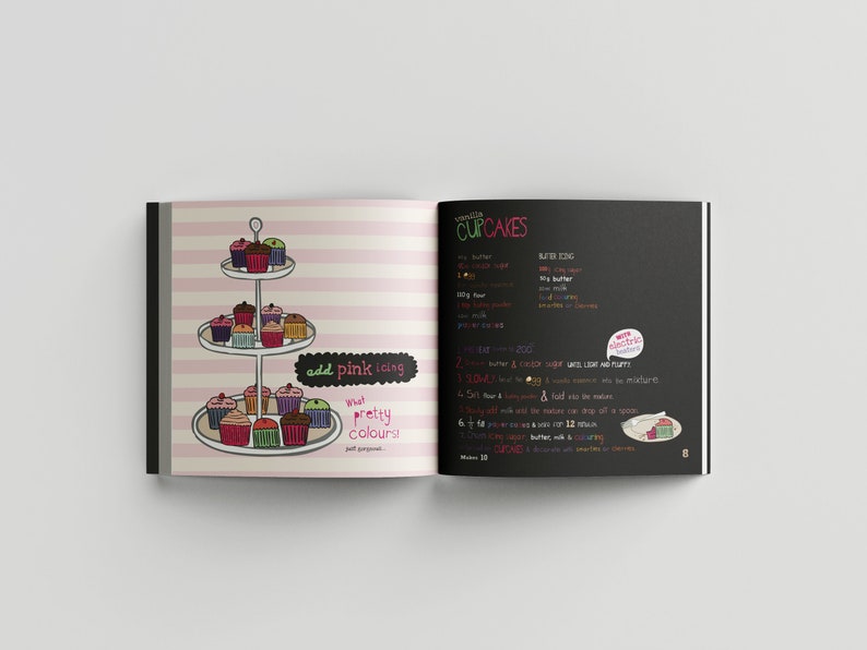 Little Chef, Quirky Hand Illustrated Children's Paperback Recipe Book ...