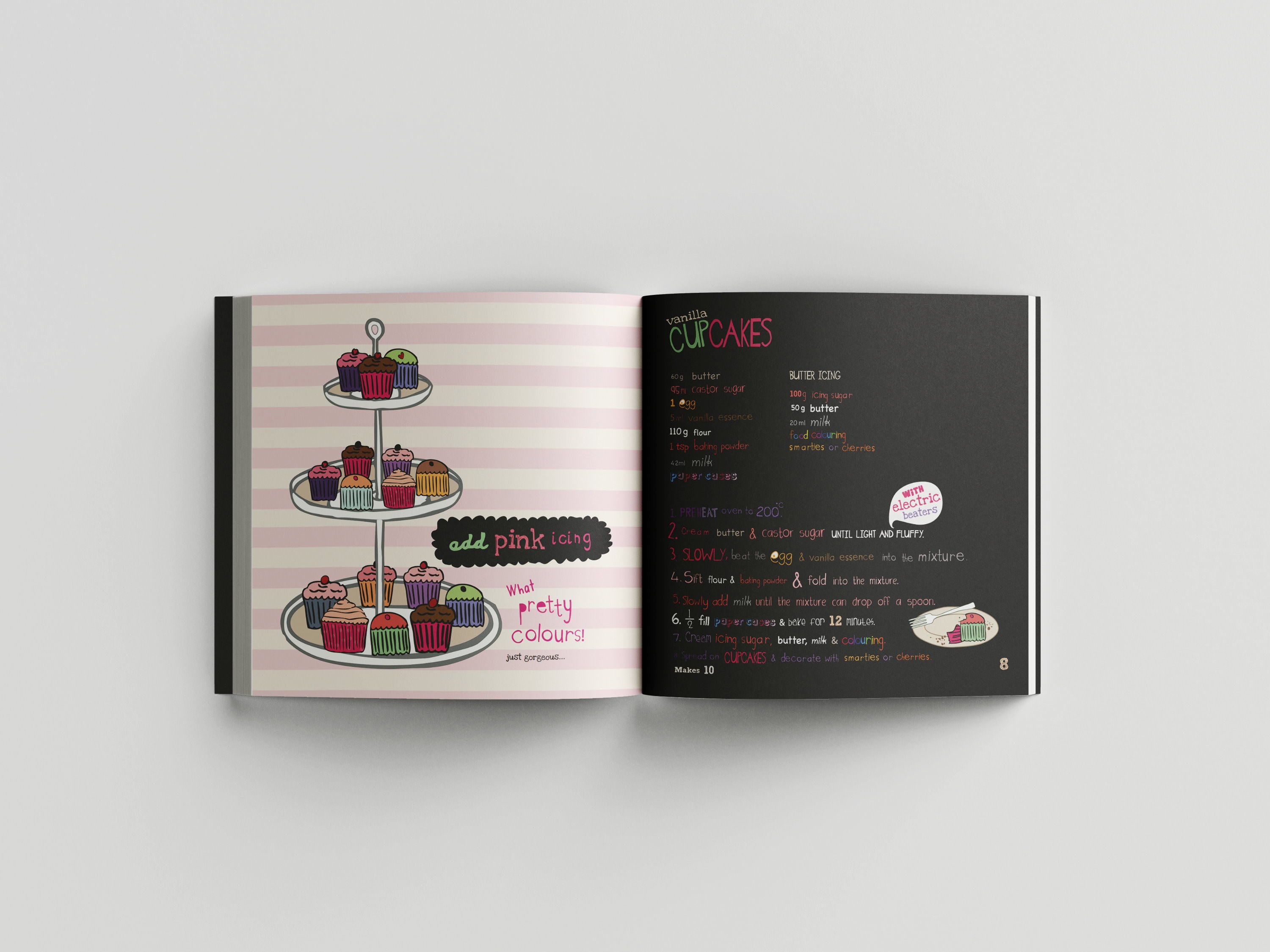 Little Chef, Quirky Hand Illustrated Children's Paperback Recipe Book ...