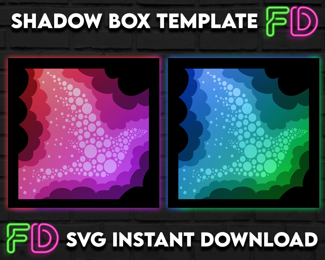 Dove Shadow Light Box Template SVG. Shadow Light Box Cricut Silhouette ...