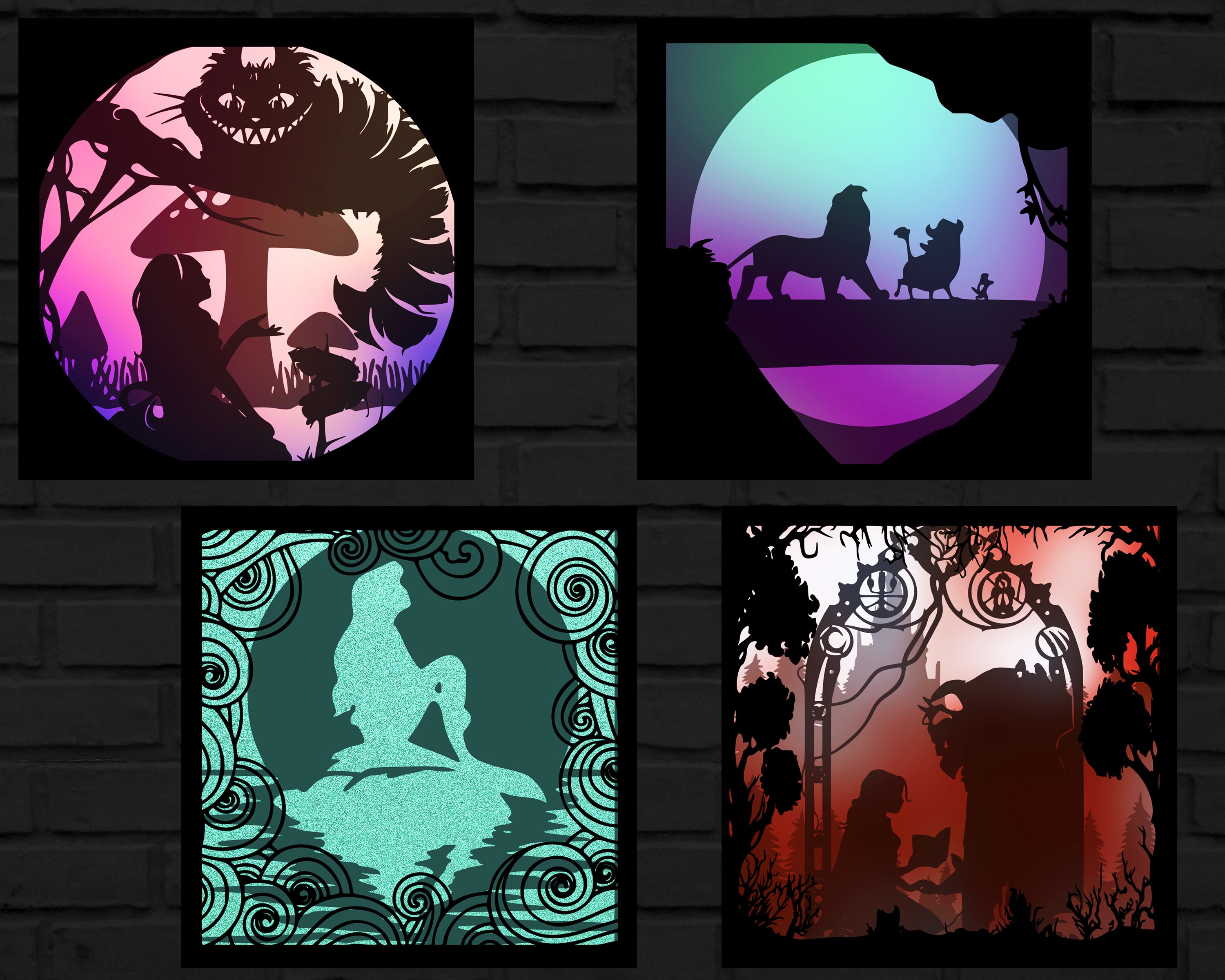 12 Shadow Light Box Template SVG Bundle. Shadow Light Box - Etsy