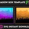 12 Shadow Light Box Template SVG Bundle. Shadow Light Box Bundle Cricut ...