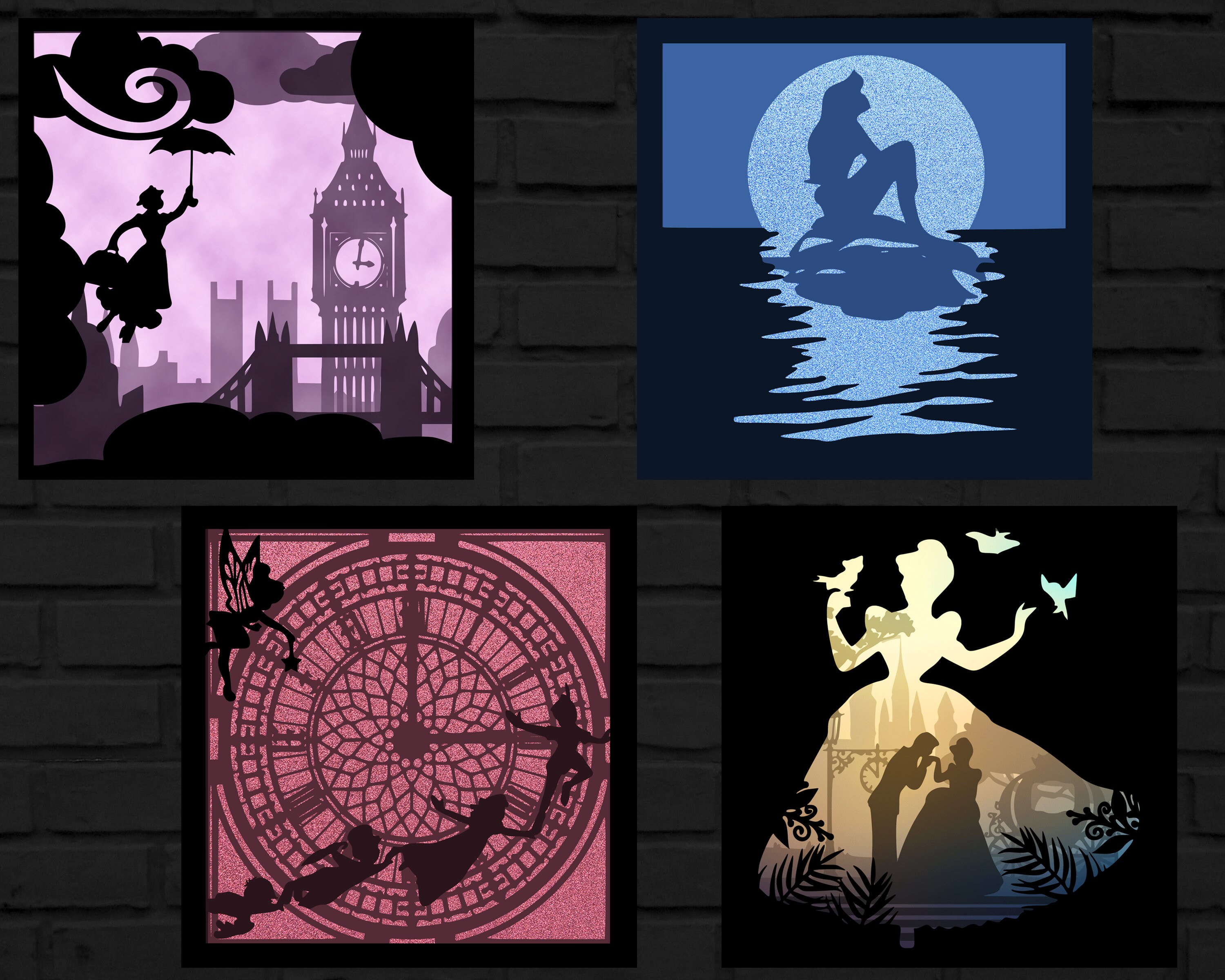 12 Shadow Light Box Template SVG Bundle. Shadow Light Box - Etsy