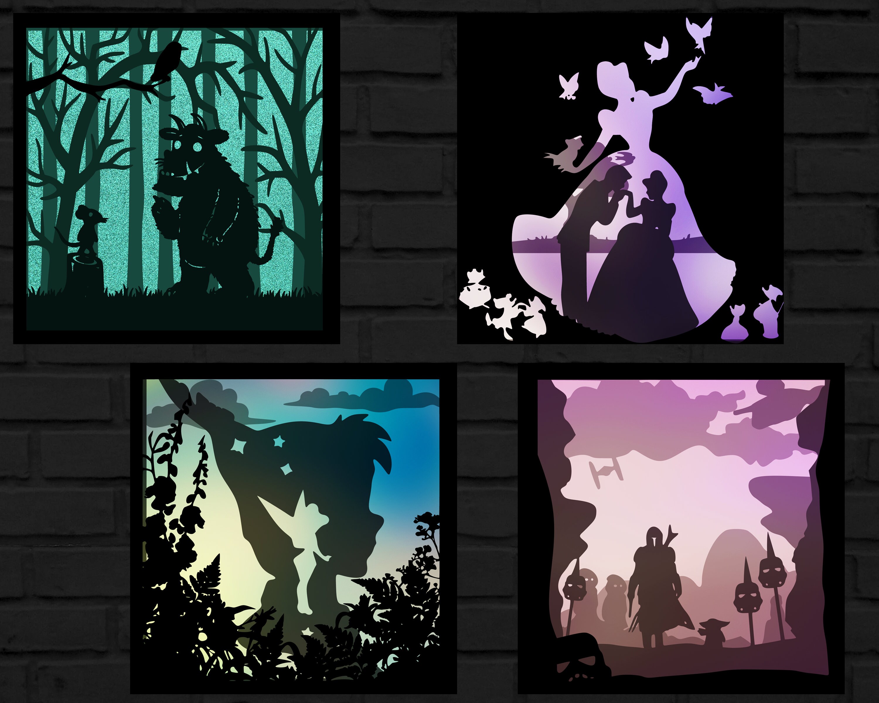 12 Shadow Light Box Template SVG Bundle. Shadow Light Box - Etsy