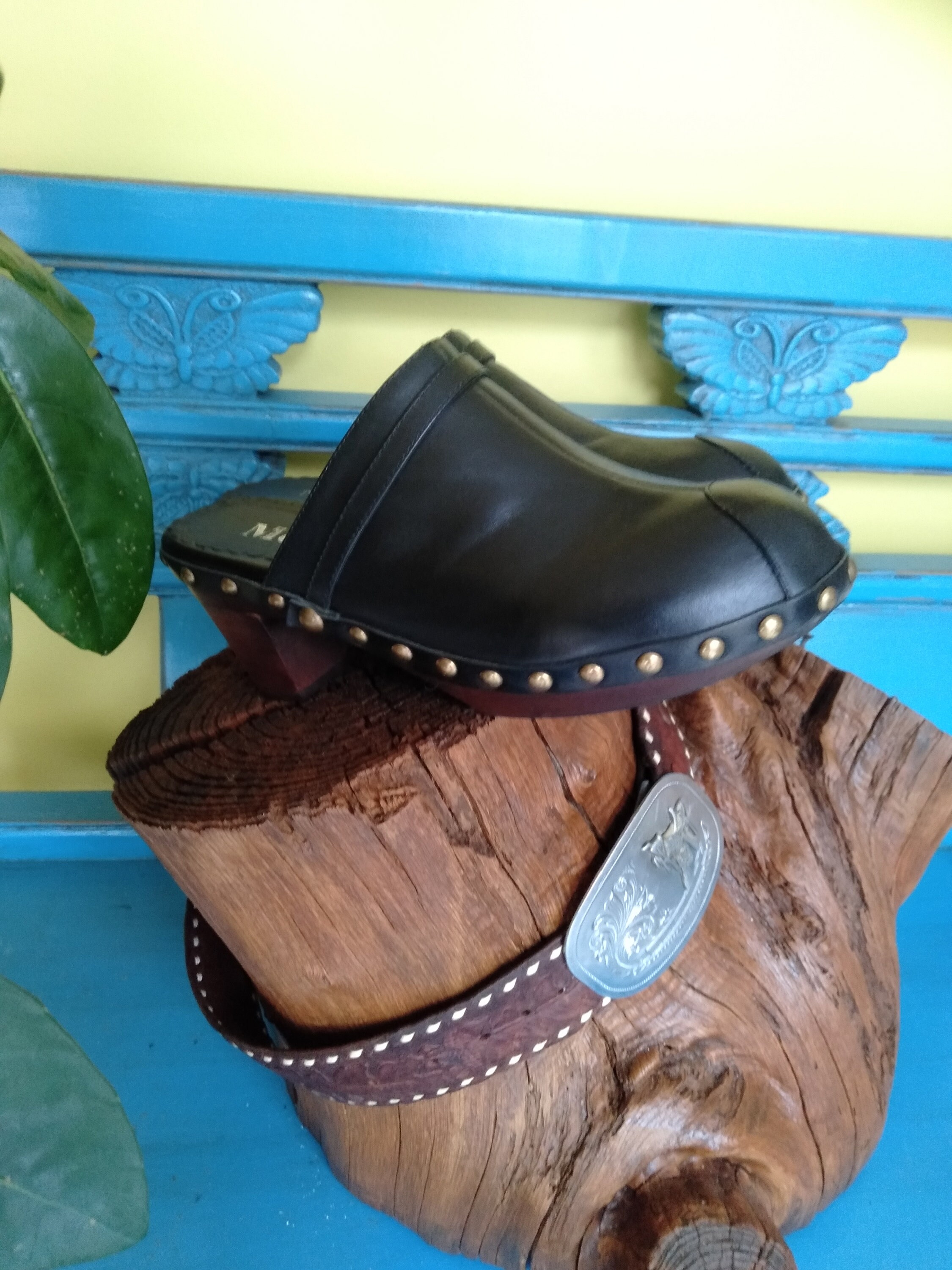 80s Does 70s by 'mollini' Leather Clogs - Etsy