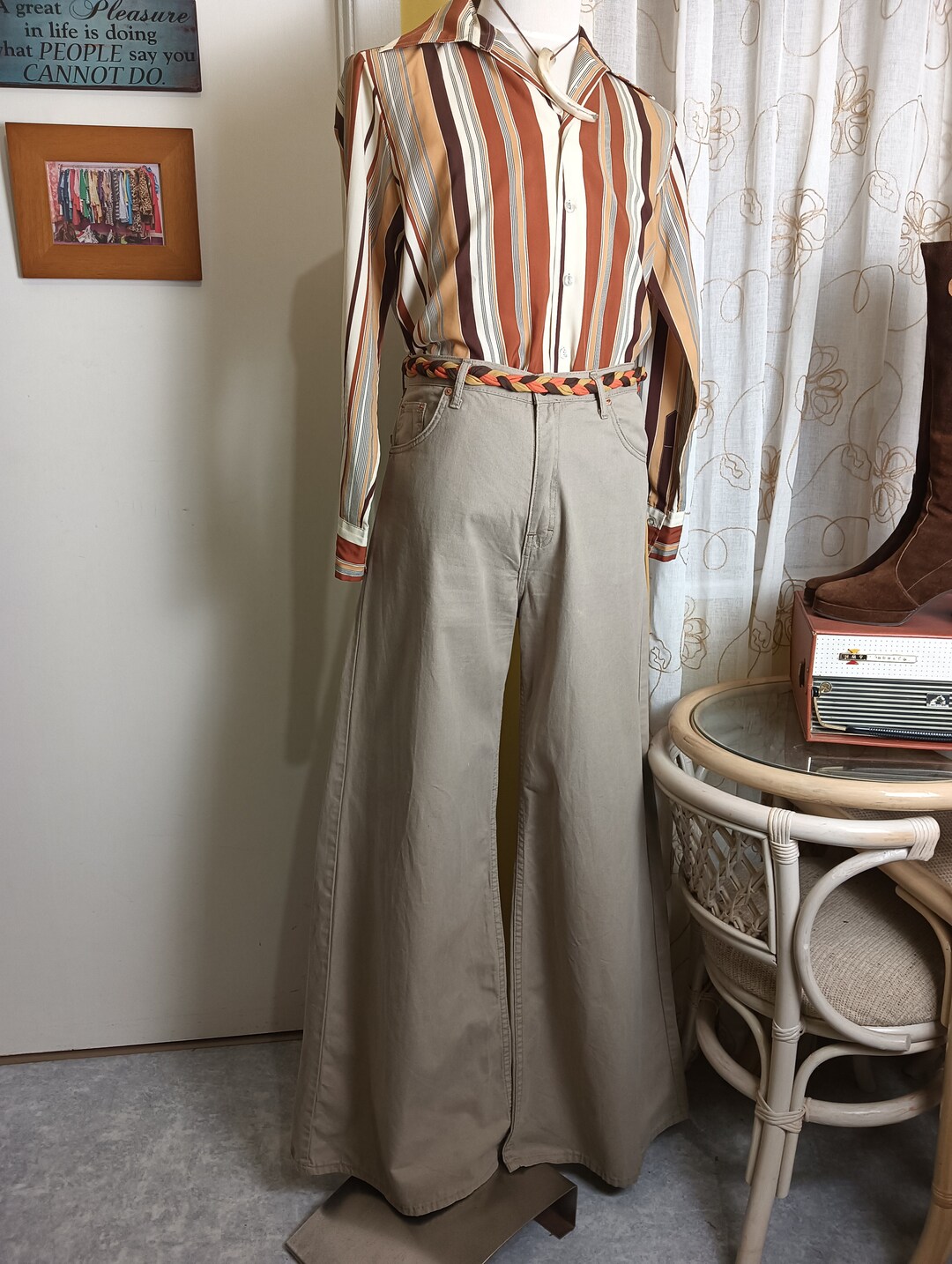 70s Super 'pop' Flares Made in UK - Etsy