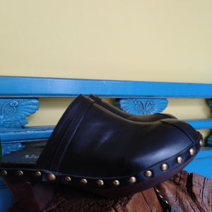 80s Does 70s by 'mollini' Leather Clogs - Etsy