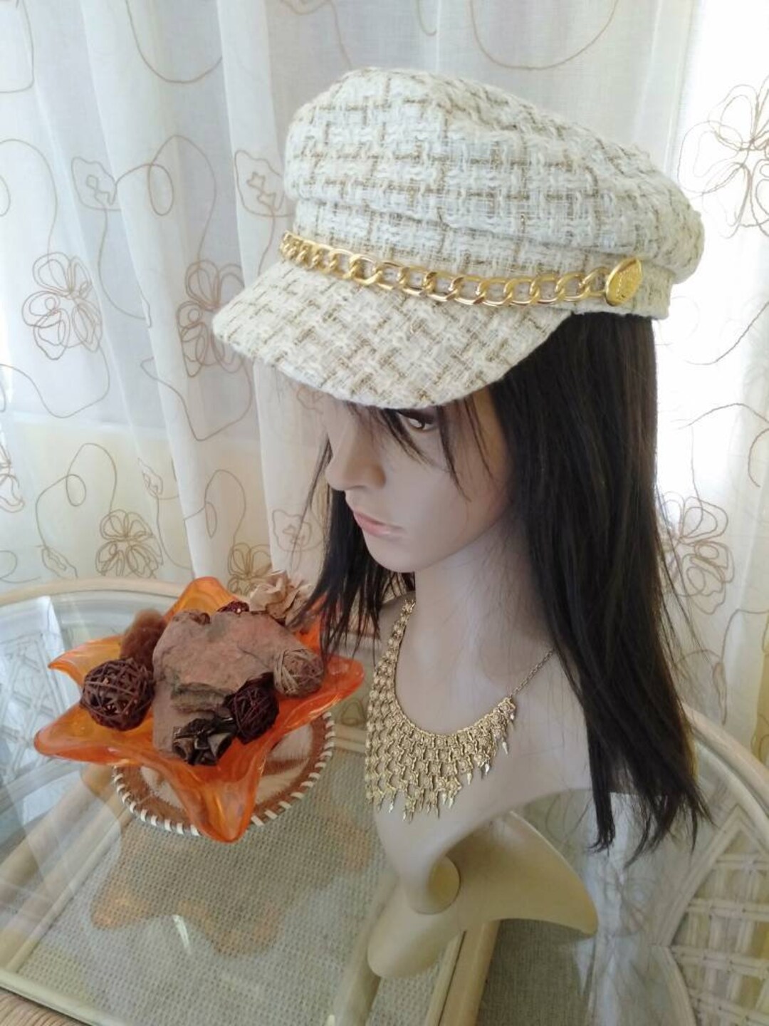 60s Style Mod Hat Hand Made in 80s - Etsy