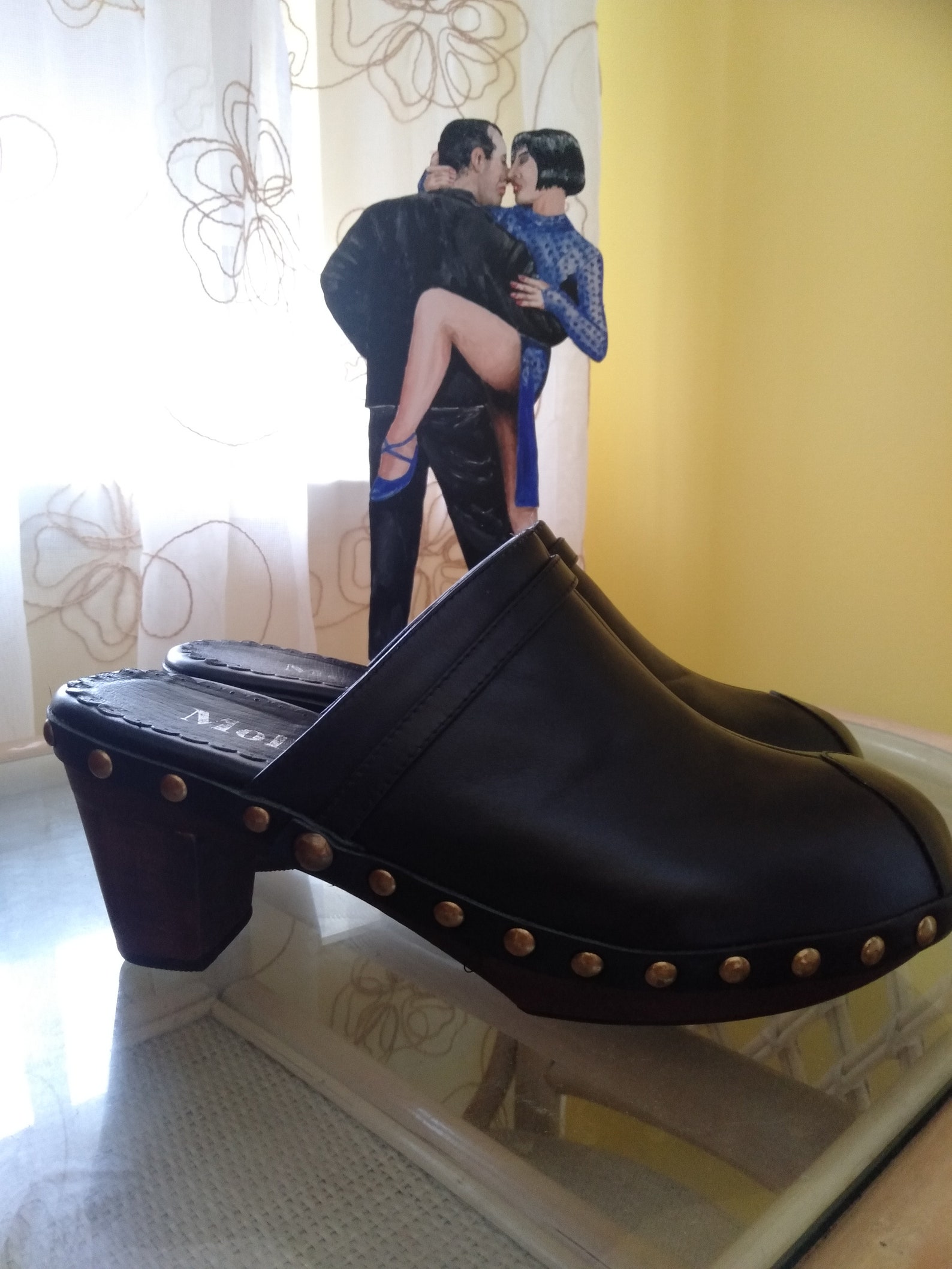 80s Does 70s by 'mollini' Leather Clogs - Etsy