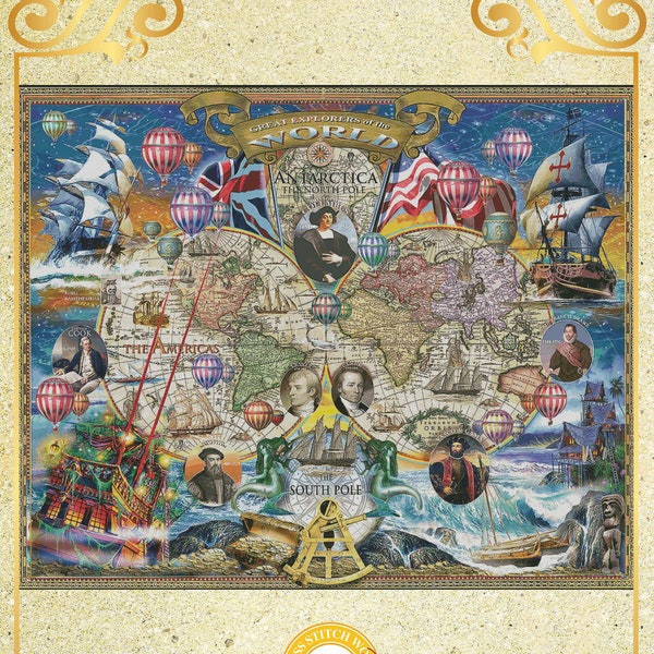 Cross Stitch World Map - Etsy