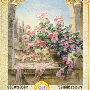Magic Garden Roses - Chart Counted Cross Stitch Pattern Needlework PDF ...