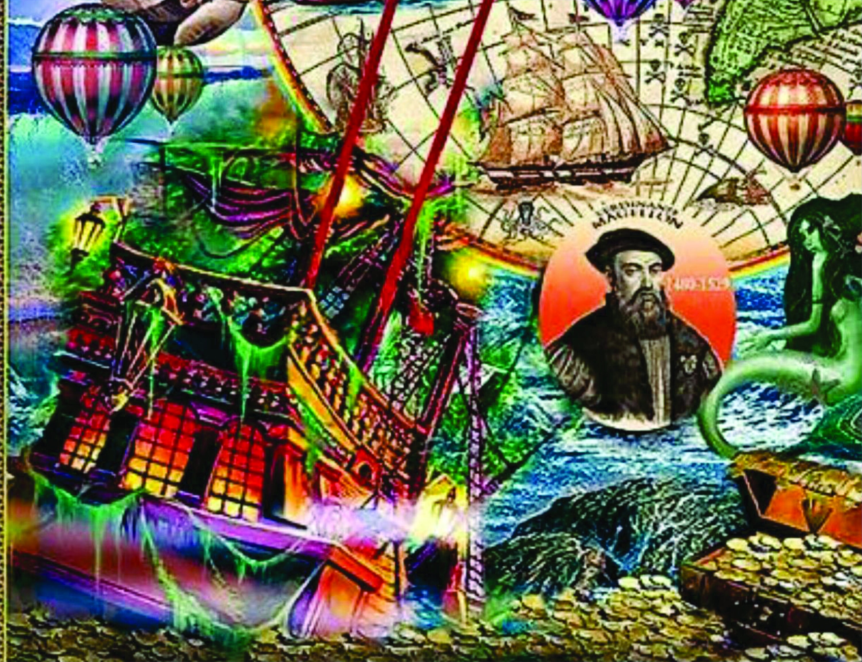 Great Explorers World Map Chart Counted Cross Stitch Pattern Needlework ...