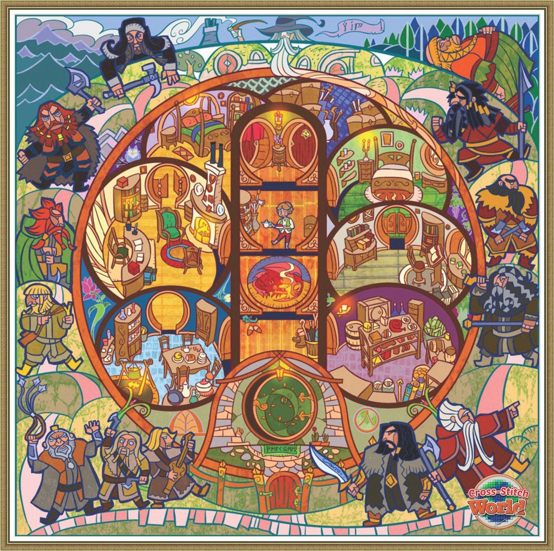 The Lord of the Rings Fantasy Chart Counted Cross Stitch Pattern ...