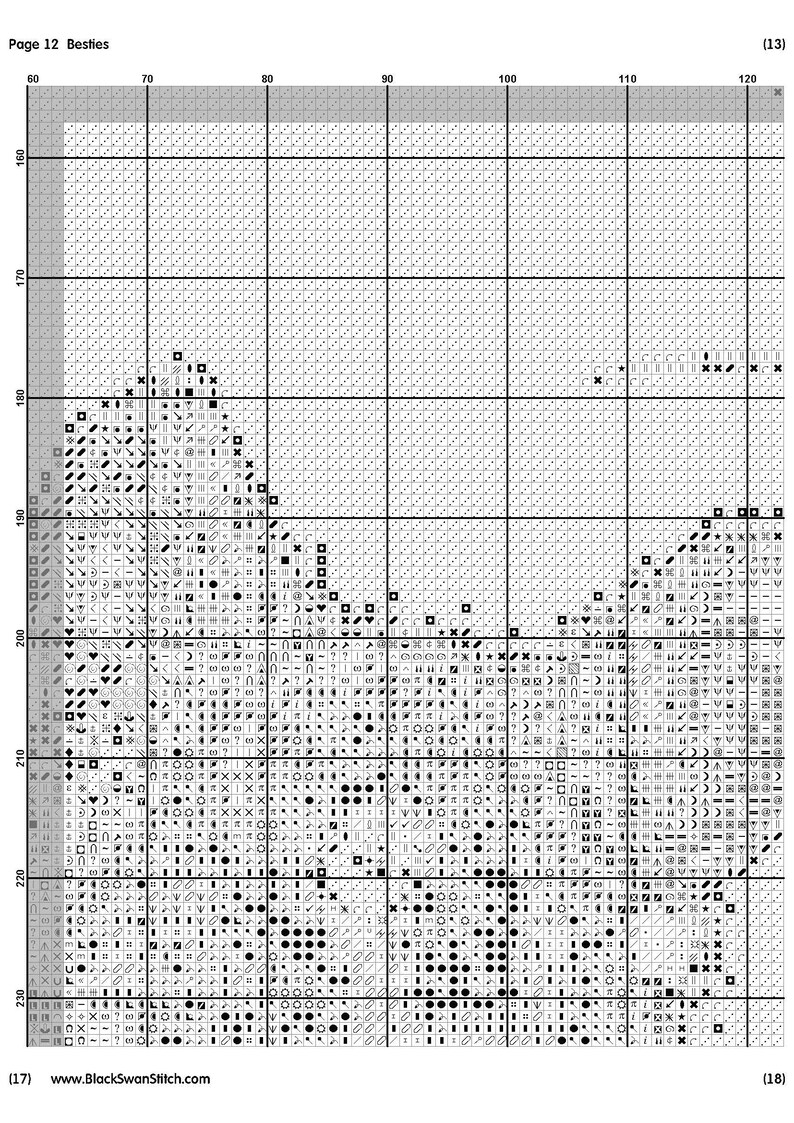 Besties Cat and Mouse Cross Stitch Pattern (PDF) - Etsy