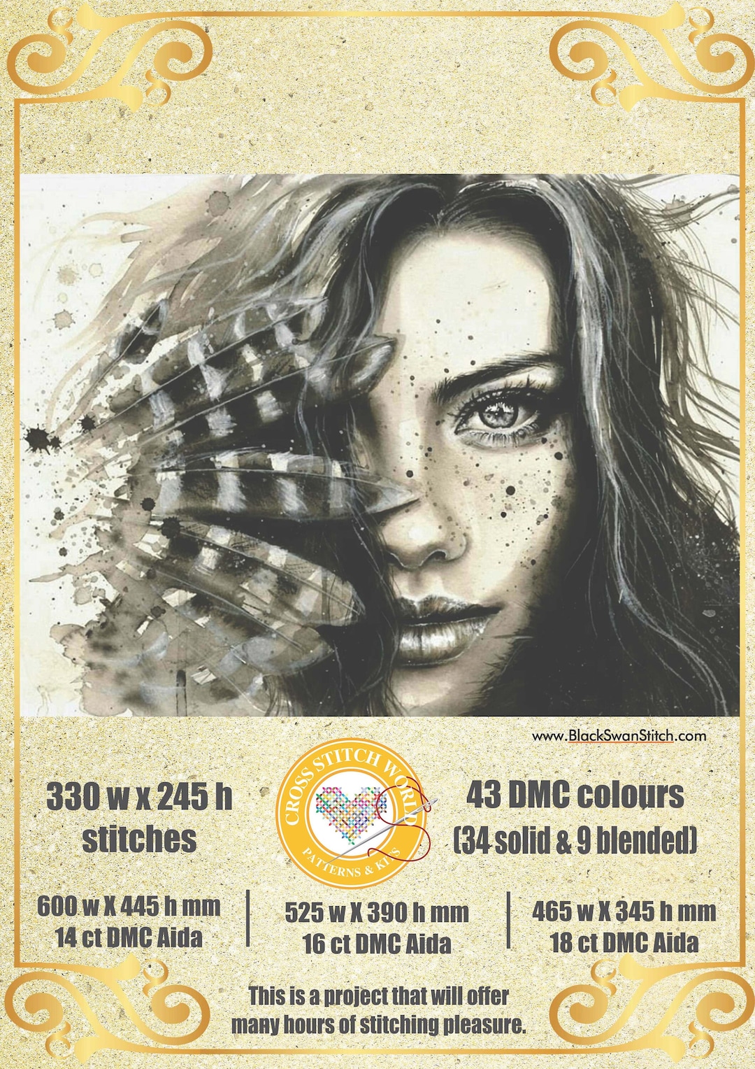 Native American - Chart Counted Cross Stitch Pattern Needlework PDF - Etsy