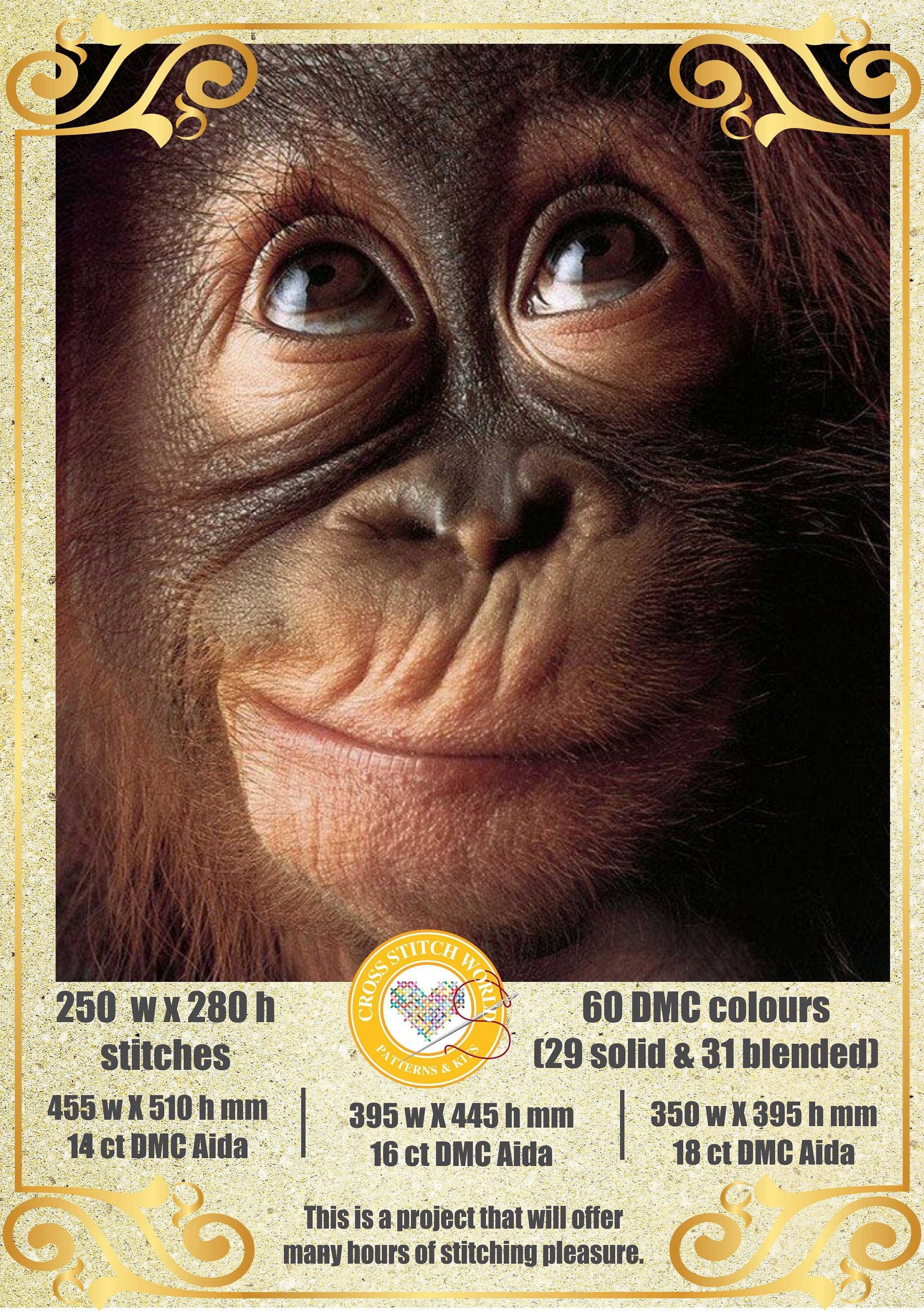 Monkey Face Forest Squirrels Chickadees in Birch Tree Birds - Chart ...