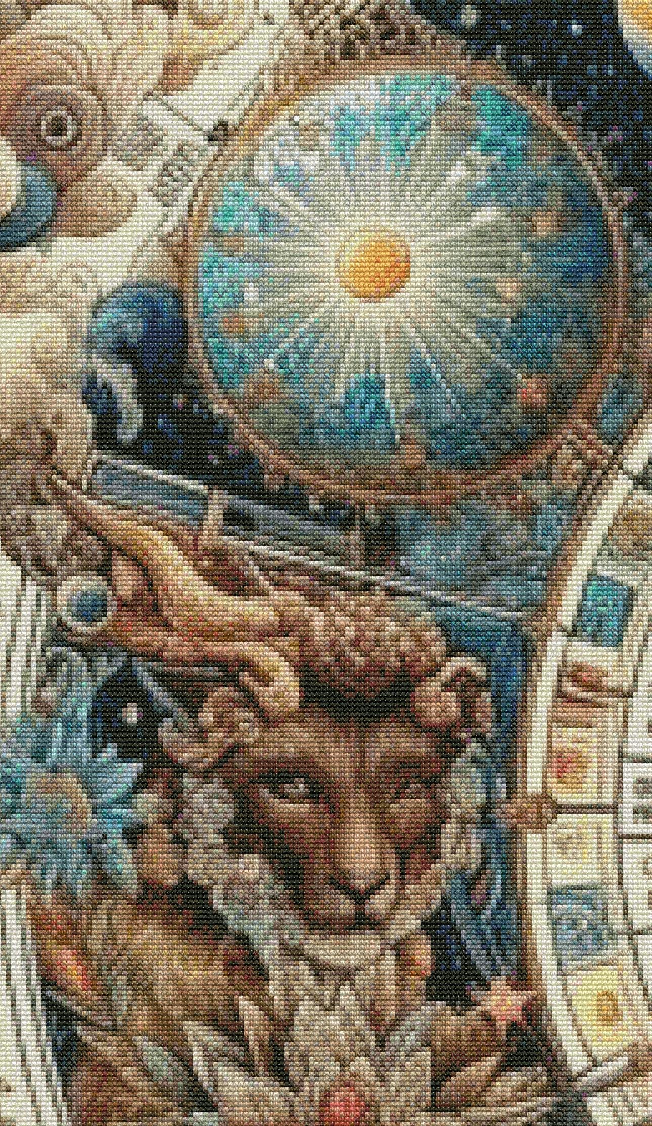 The Wheel of Fortune - Chart Counted Cross Stitch Pattern Needlework ...