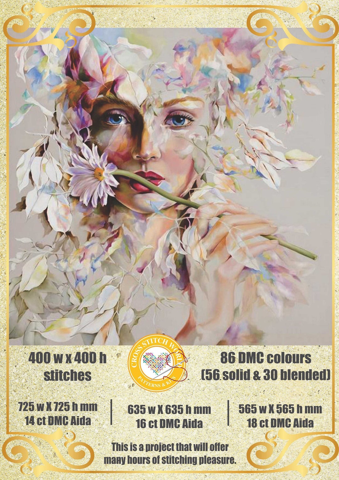 Chamomile Miracle - Chart Counted Cross Stitch Pattern Needlework PDF ...