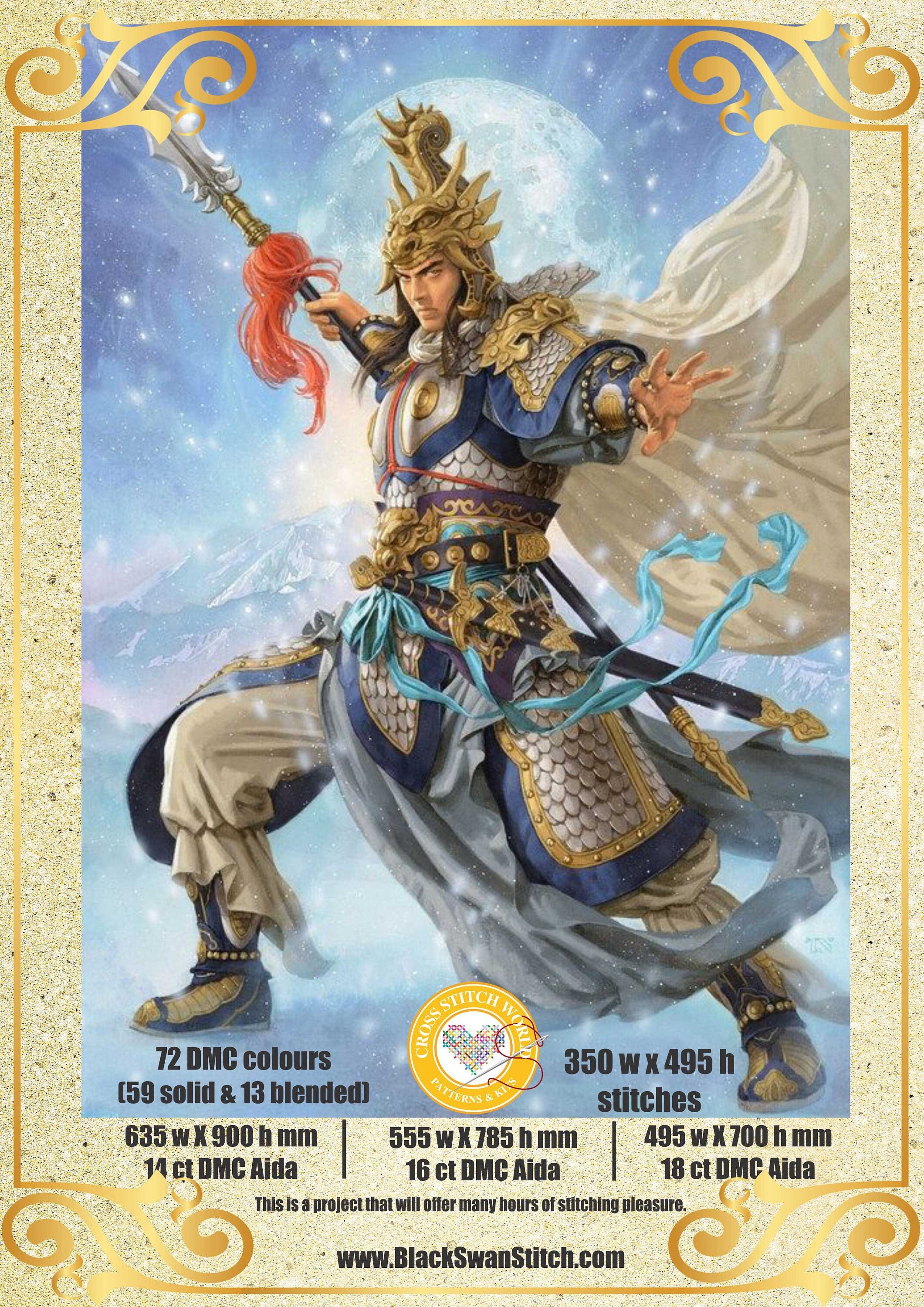 Warrior's Spirit - Chart Counted Cross Stitch Pattern Needlework PDF - Etsy