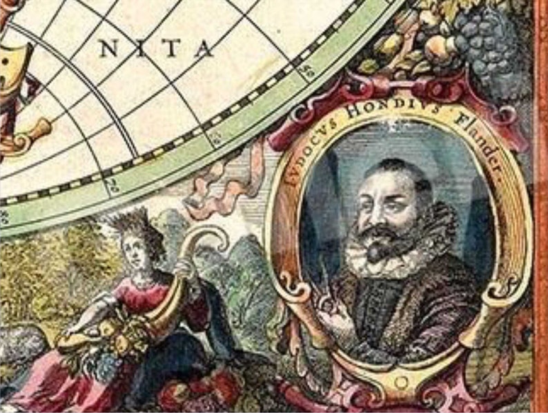 Map of the World Discovery Map COMPASS CLOCK Lighthouse Sea Storm ...