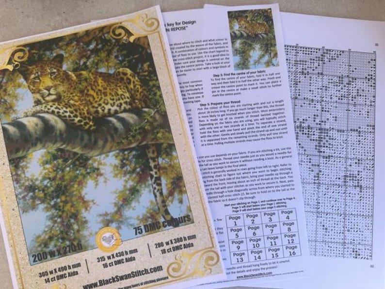 Forest Raven - Chart Counted Cross Stitch Pattern Needlework PDF - Etsy