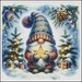 Christmas Gnome - Chart Counted Cross Stitch Pattern Needlework PDF - Etsy