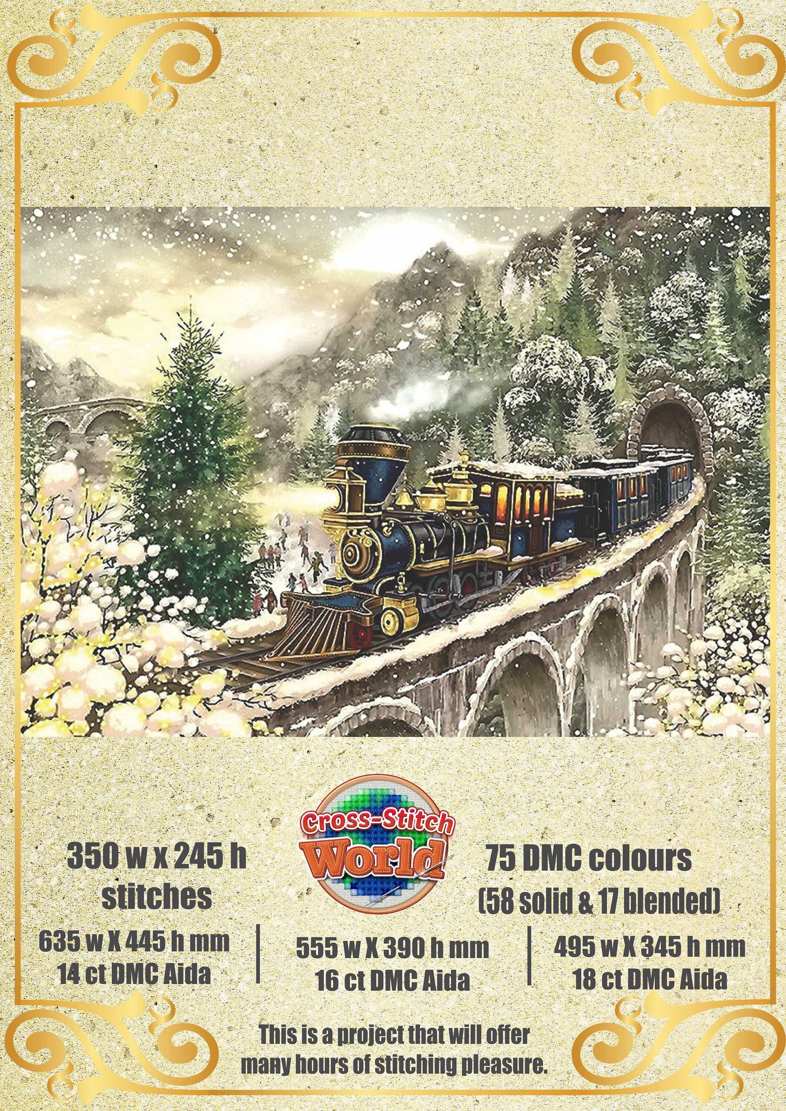 The Polar Express Train Eastern Express Winter Snow - Chart Counted ...