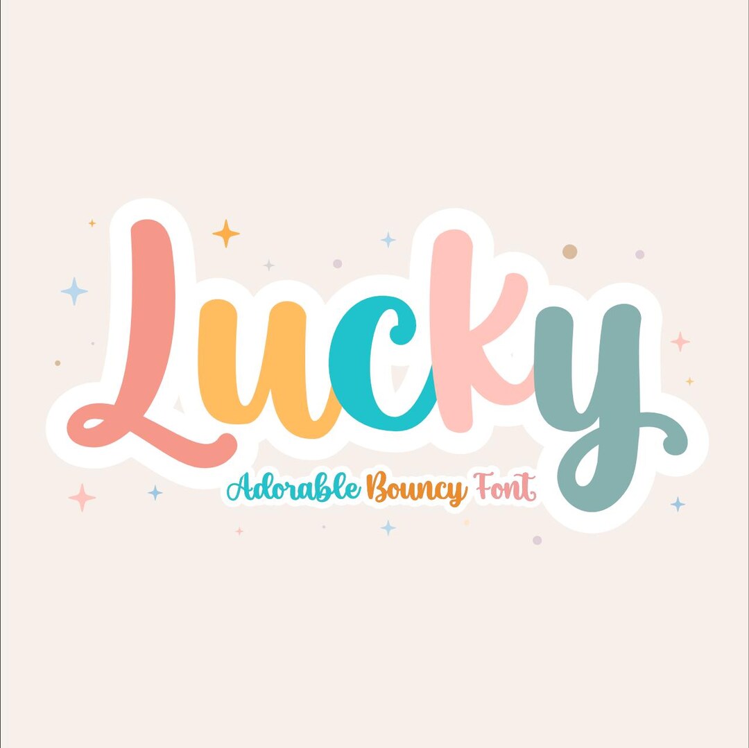 Lucky Script Font, Procreate Font, Cricut Fonts, Fonts for Crafters ...