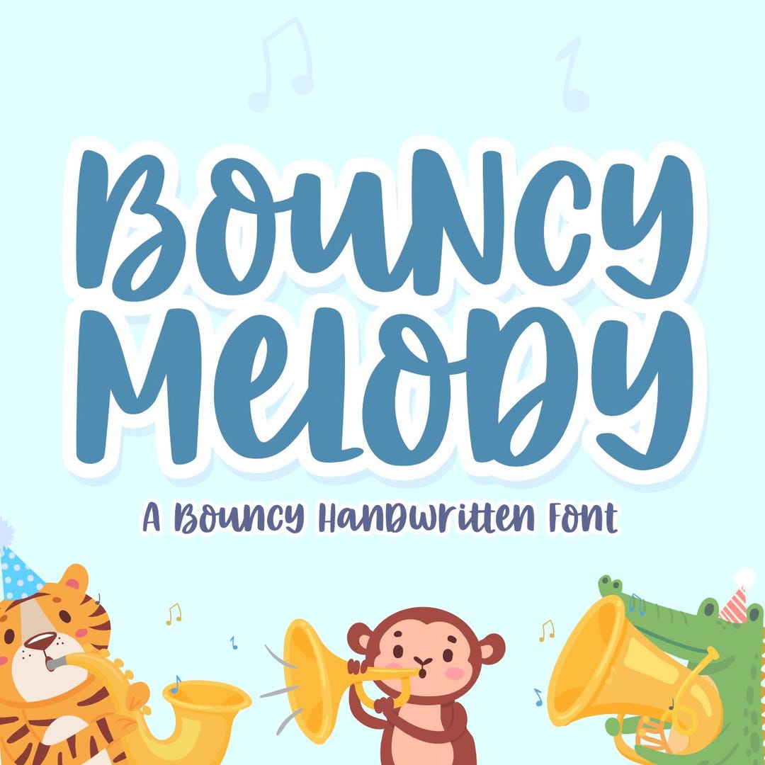 Bouncy Melody Script Font , Procreate Font, Cricut Fonts, Fonts for ...