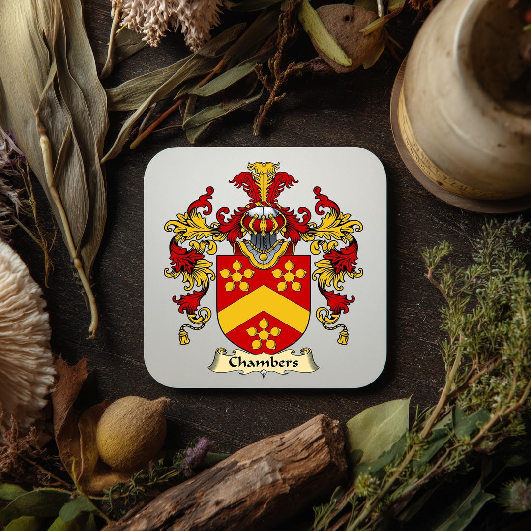 Personalised Family Crest Coaster: Heraldry Art, Surname Gift - Etsy UK