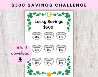 St. Patrick’s Day Saving Challenge - Etsy