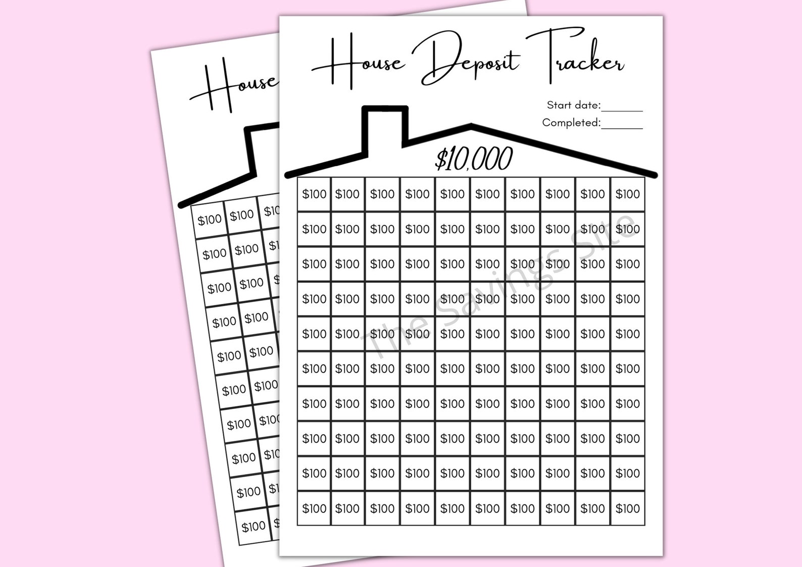 10K House Deposit Tracker 10000 Dollar Home Down Payment - Etsy Australia
