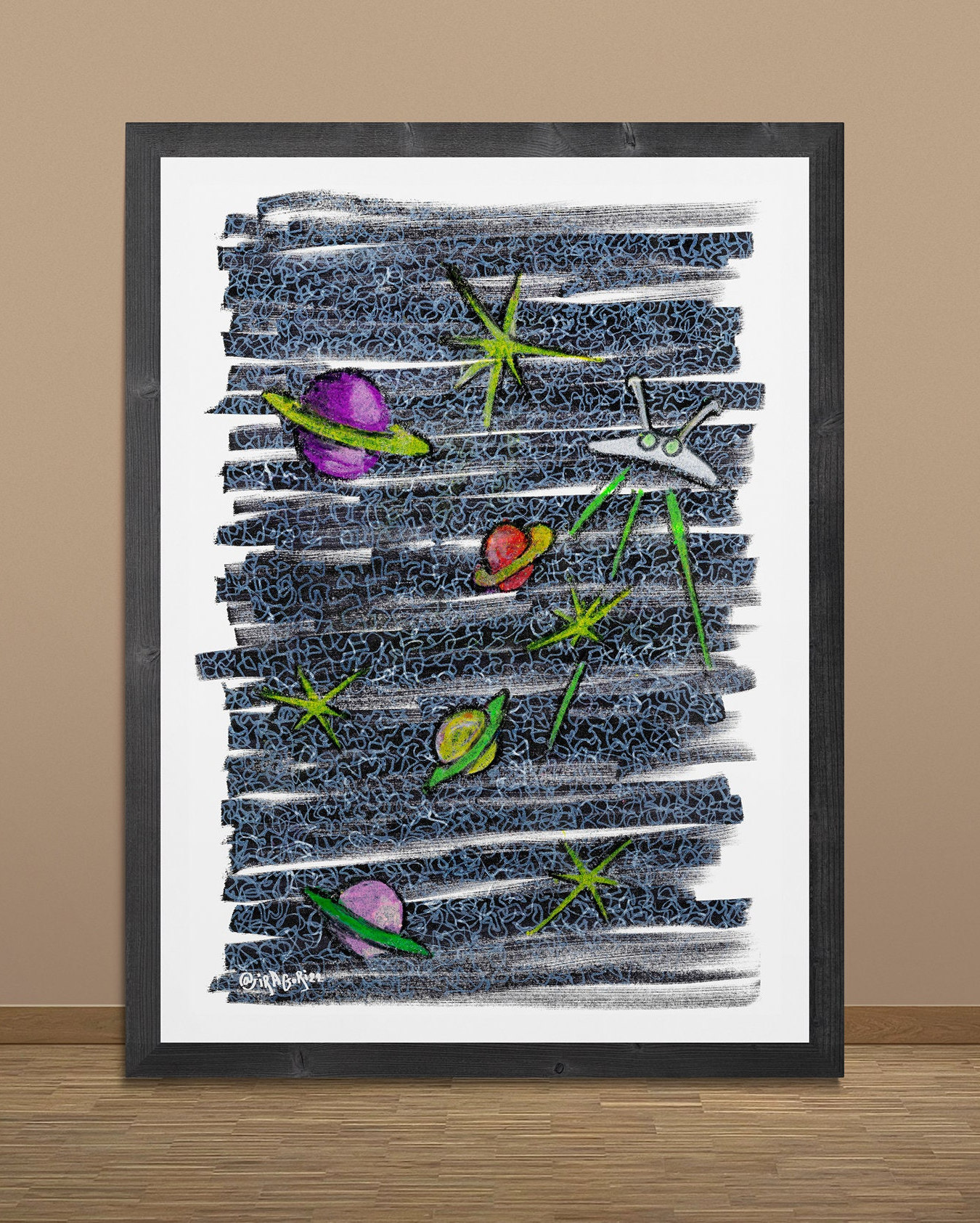 Printable Art of Space and Stars. Digital Print for Download. Ideal for ...