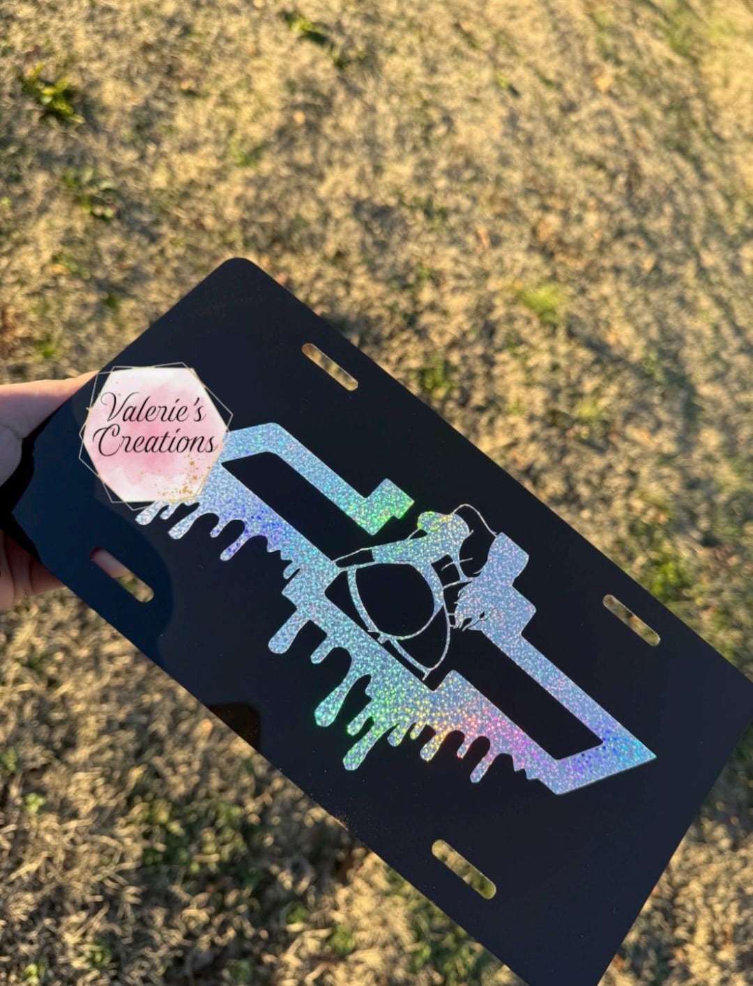 Drippy Chevy Black License Plate - Etsy