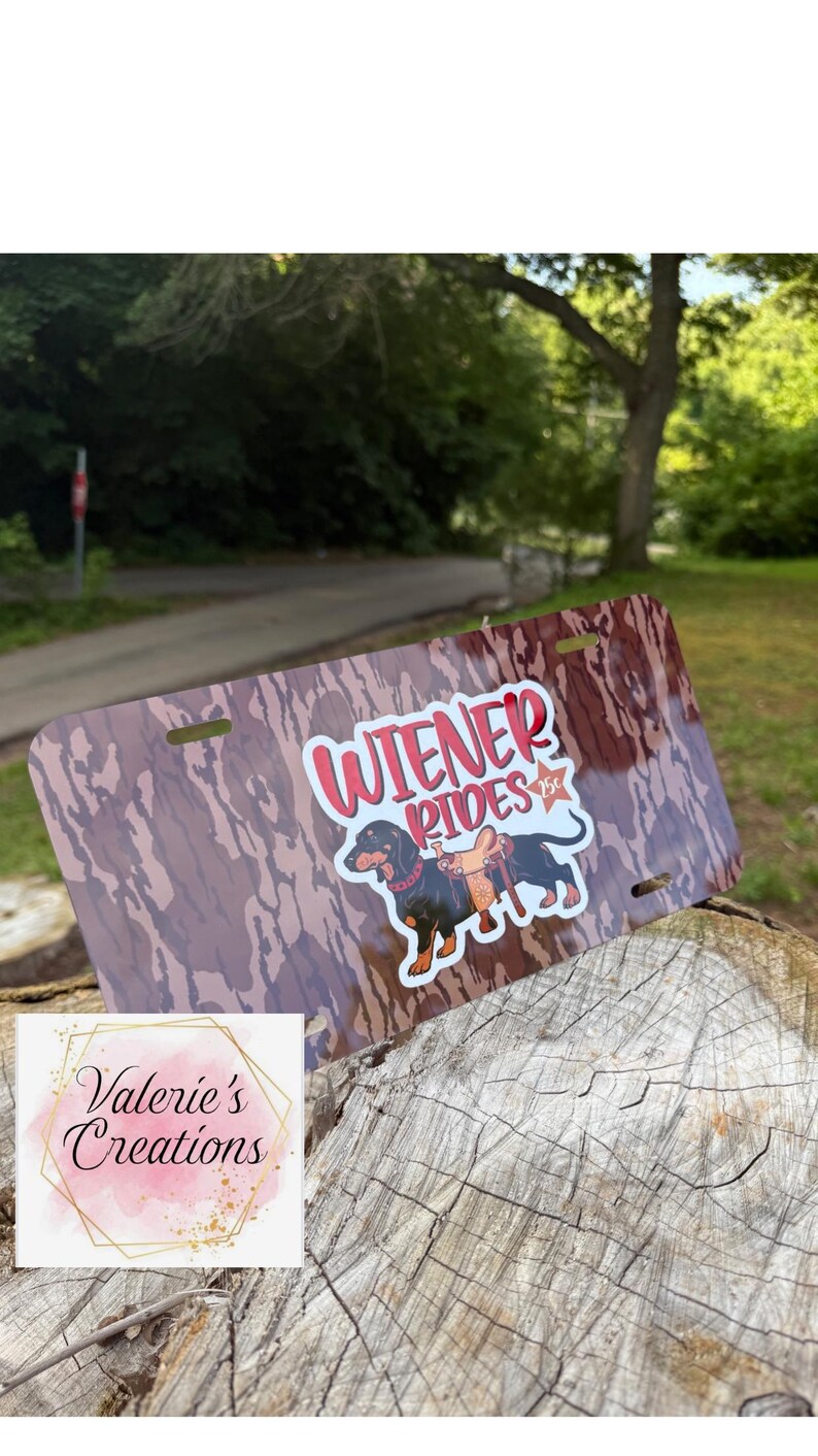 Wiener Rides License Plate - Etsy