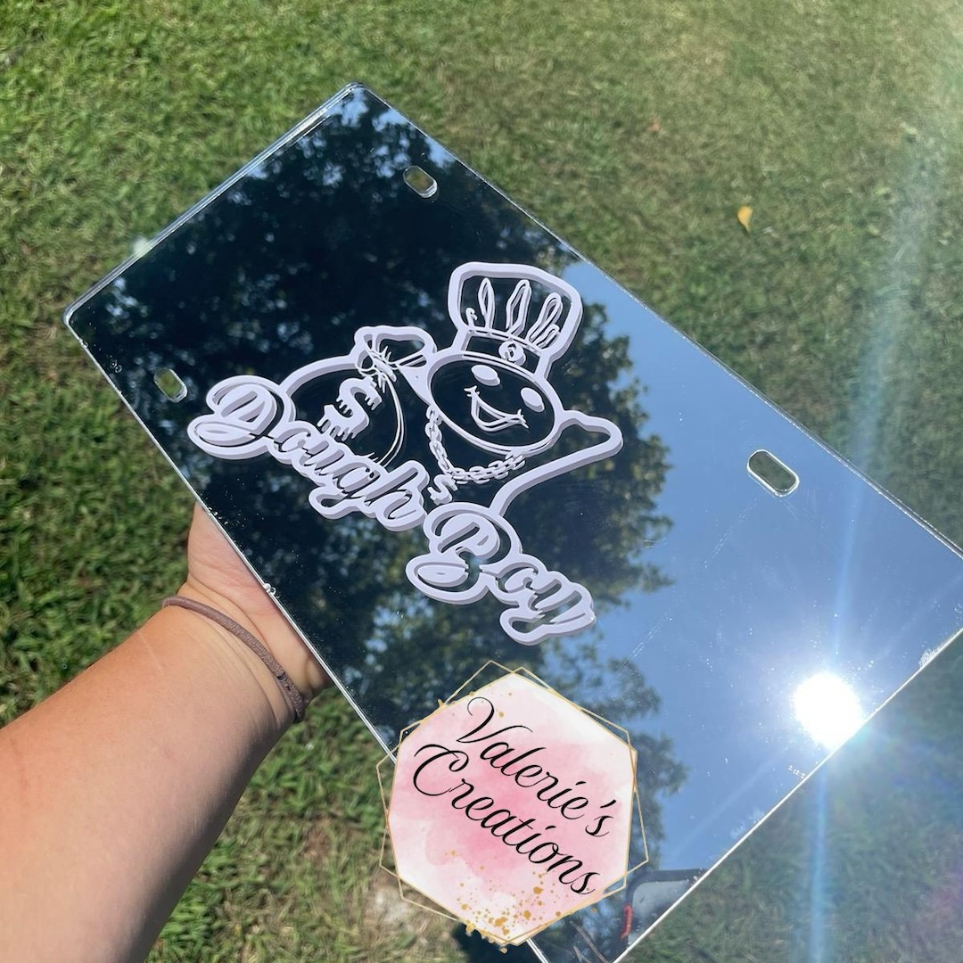 Dough Boy 3MM Chrome License Plate - Etsy