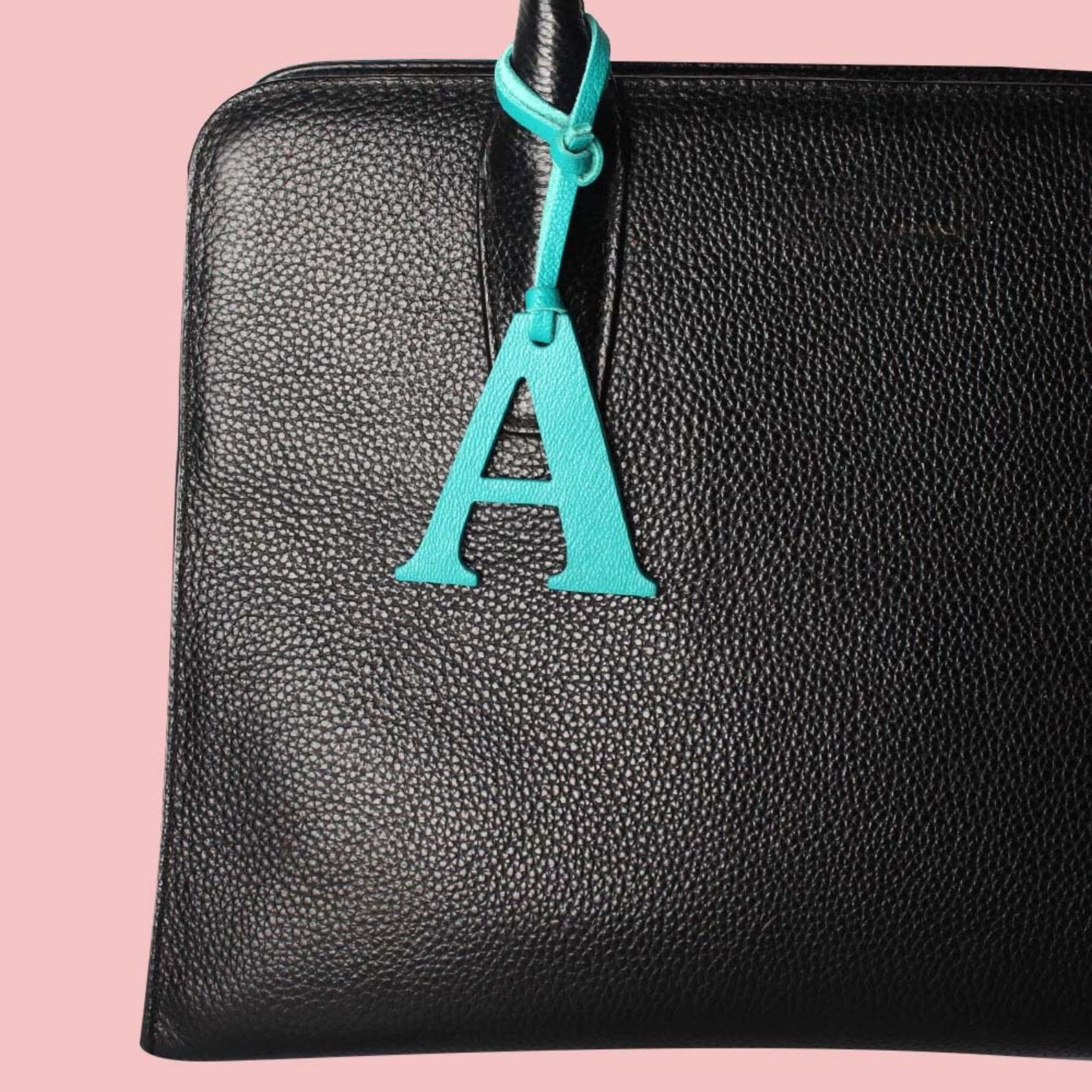 Leather Letter / Alphabet Bag Charm Handbag Accessories - Etsy