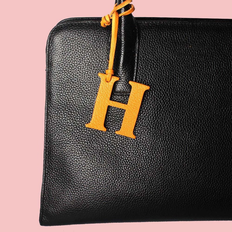 Leather Letter / Alphabet Bag Charm Handbag Accessories - Etsy