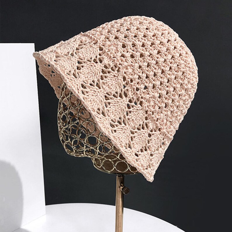 Vintage Style, Handmade Knitted Bucket Hat Limited Quantity Causal ...