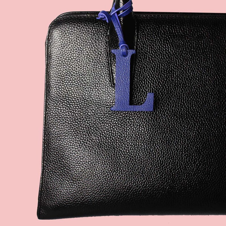 Leather Letter / Alphabet Bag Charm Handbag Accessories - Etsy