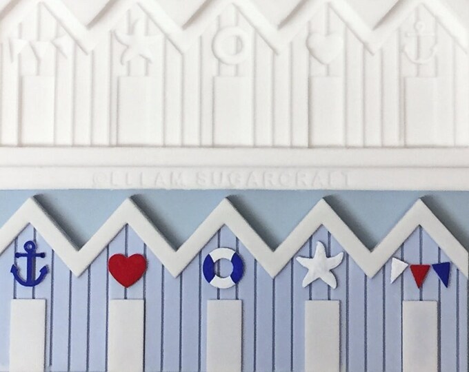 Beach House Border Beach Huts Silicone Craft Mould, Food Safe for ...