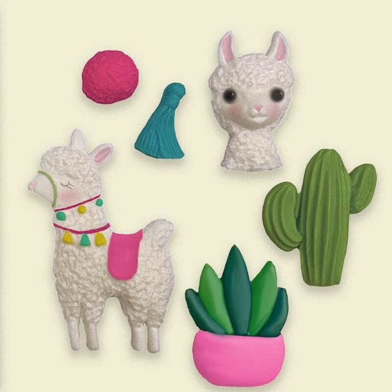 Llama Cupcake Toppers - Etsy