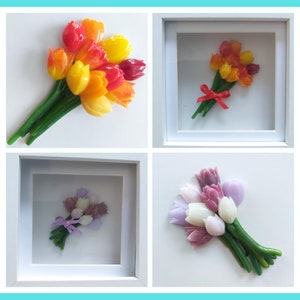 Spring Tulips 3 Tulip Flowers Designs Repeat 9 Cavity Silicone Craft ...