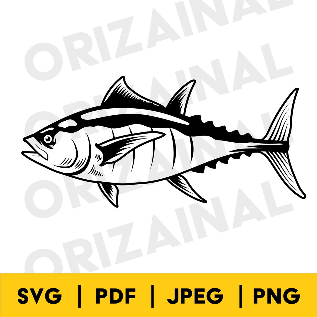 Tuna Svg Tuna Fish Svg Fishing Svg Tuna Vector Tuna - Etsy Canada