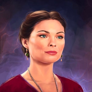 Tissaia De Vries the Witcher Celebrity Painting Digital - Etsy